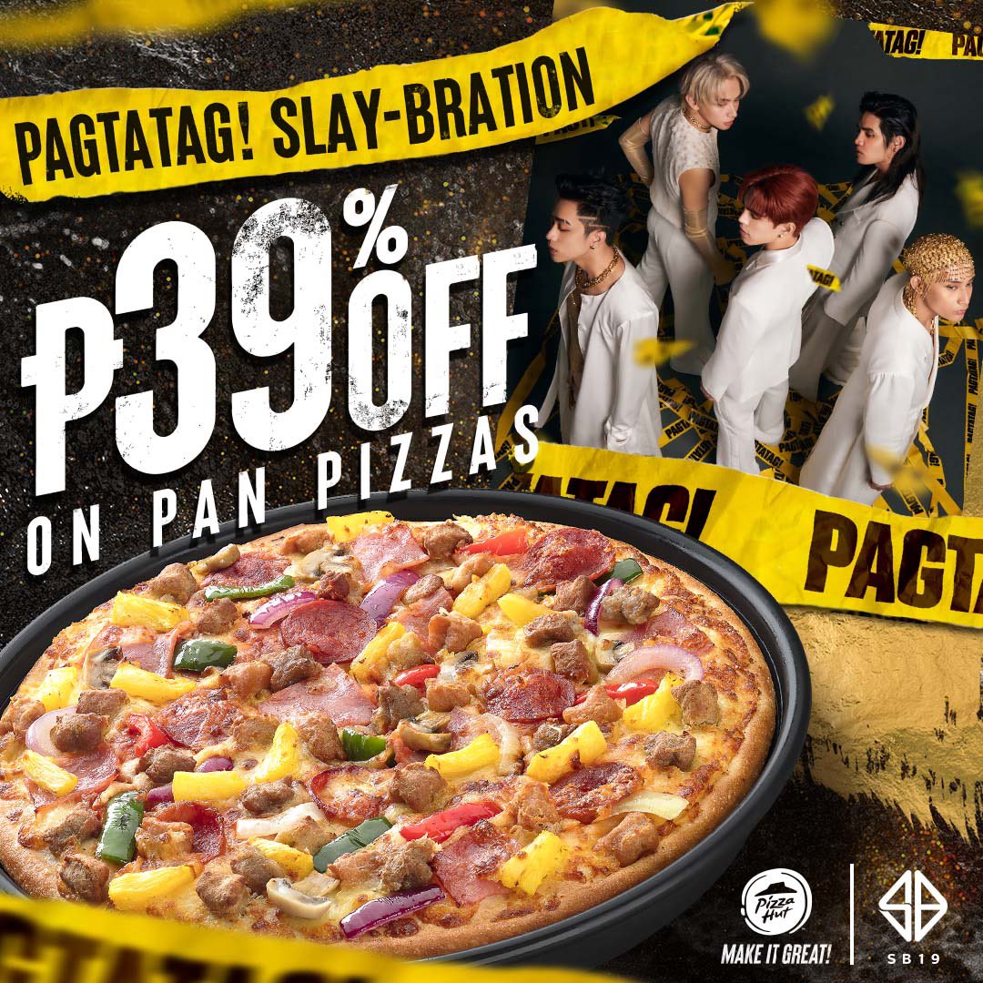 Pizza Hut Phils on Twitter: "Inaanaks!!! 39% OFF on Pan pizzas for your SLAY-BRATIONS 🎉🍕 Order ...