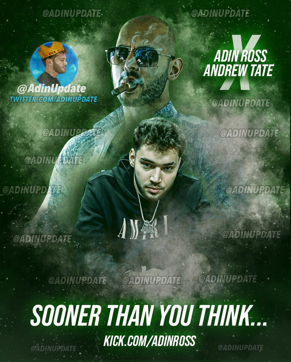 𝐃𝐚𝐧𝐢𝐞𝐥🇧🇼 on Twitter: "RT @AdinUpdate: Adin Ross x Andrew Tate stream is coming within the next ...