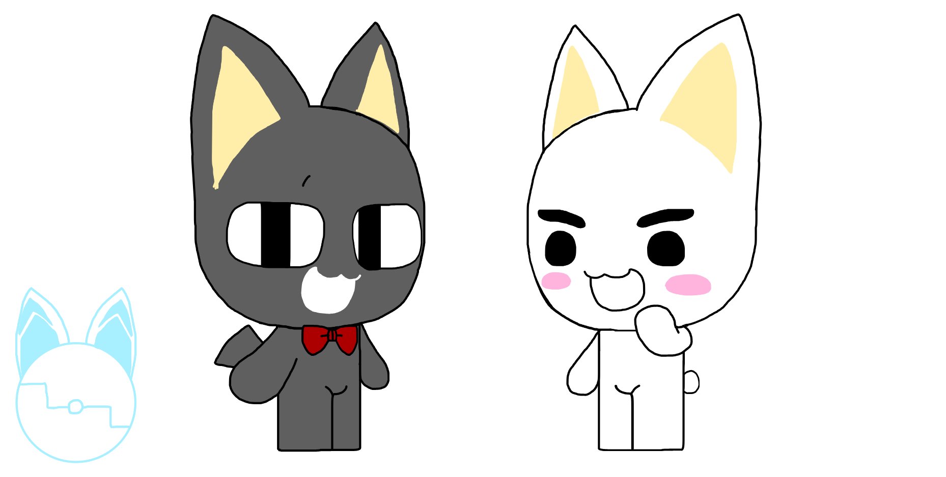 Buttons on Twitter: "Kuro and Toro! (edited) https://t.co/yTB3T2Qpx6" / Twitter