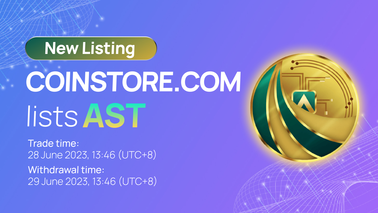 Coinstore.com on Twitter: "🚀NEW TOKEN LISTING ON COINSTORE Welcome @ASTtoken $AST Trade time: 28 ...