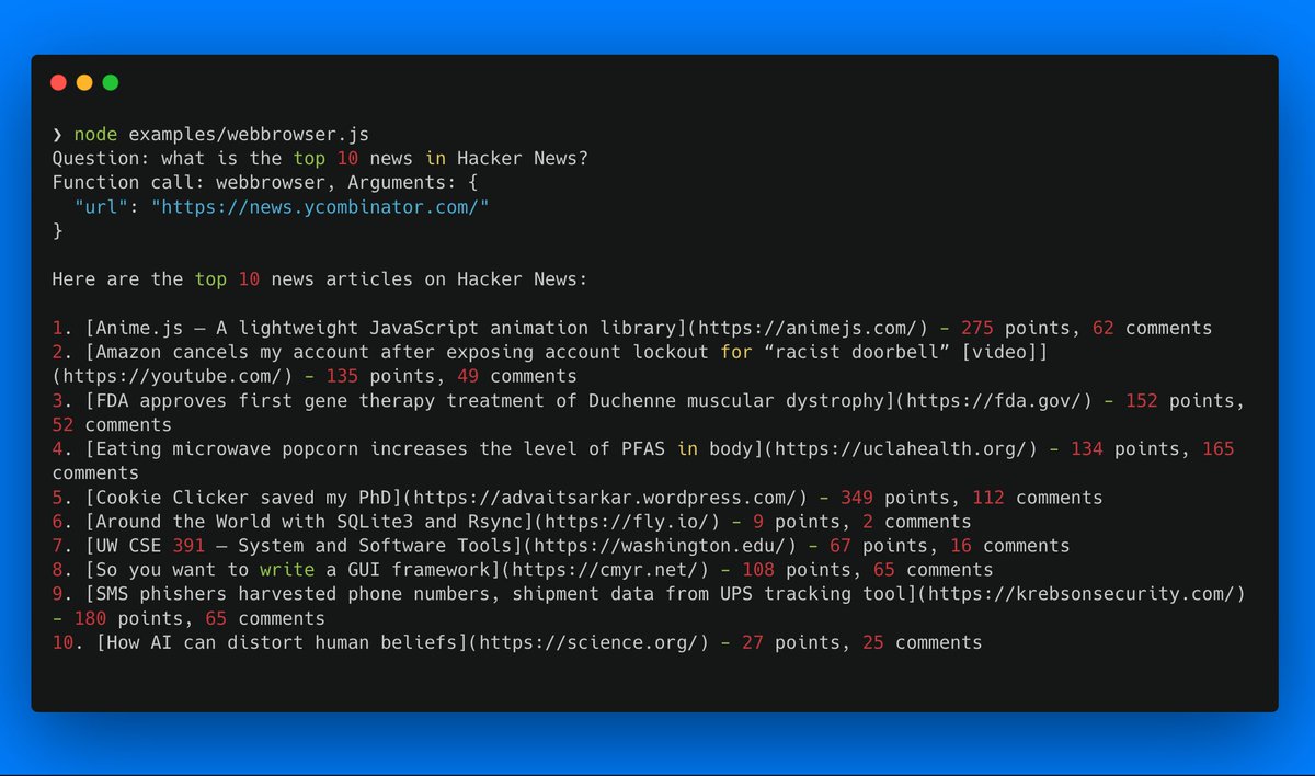 Johanngpt On Twitter 📒 Openai Function Calling Tools For Js 近期更新: Add: Js 的代码解析器: 可以让 Gpt 生成