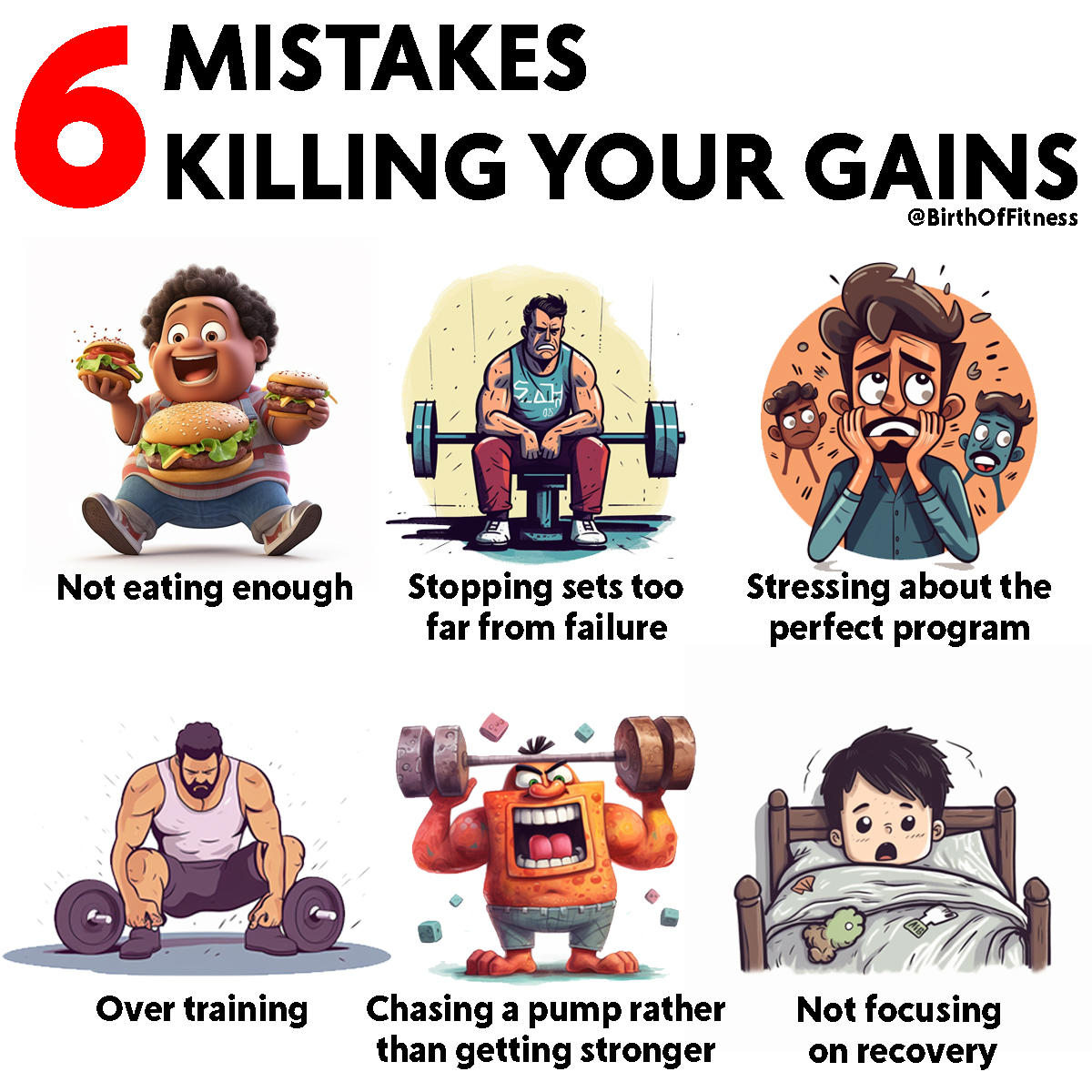 Birth Of Fitness Origins Of Health On Twitter 6 Mistakes Killing