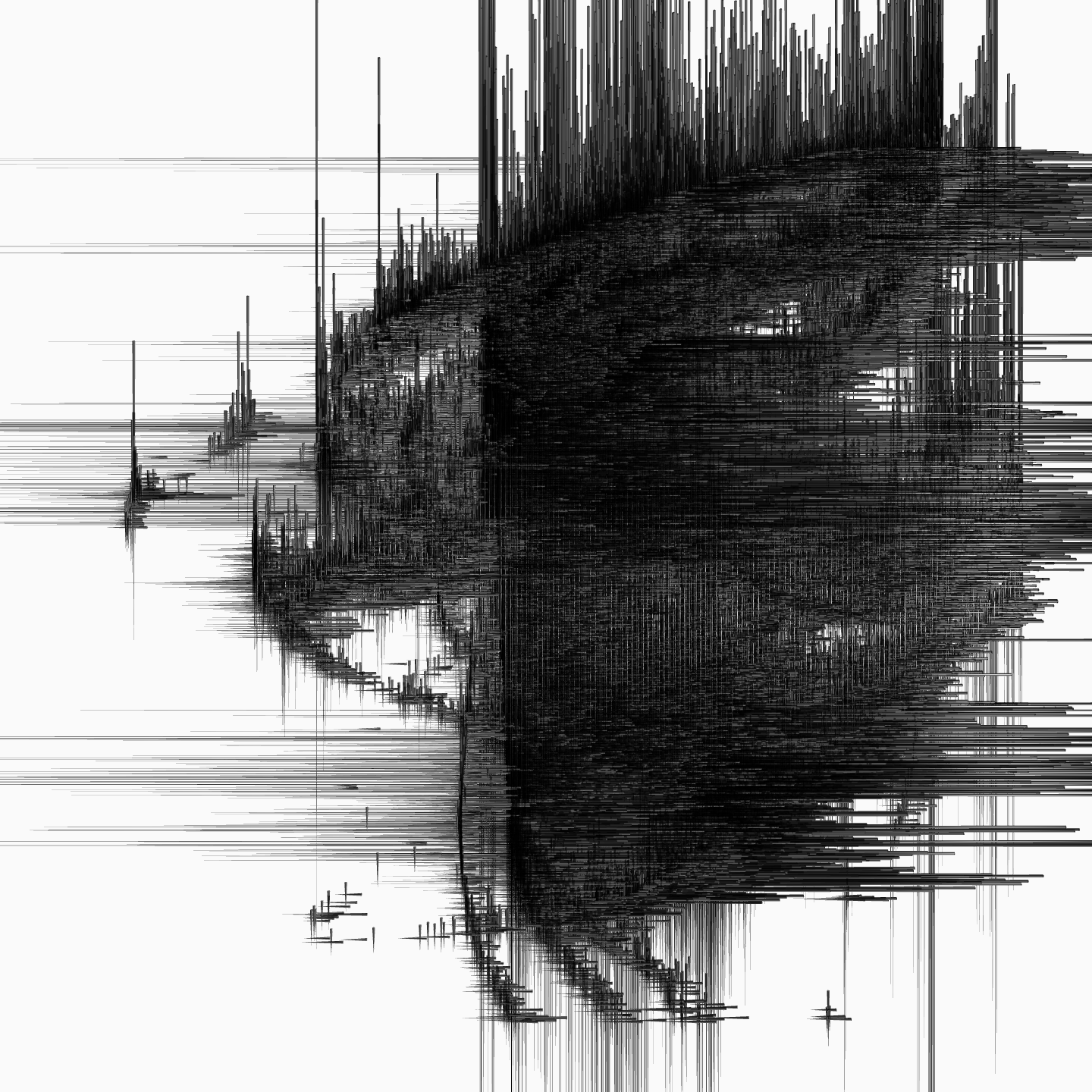 ギン on Twitter: "モノクロにして、coneを使って縦横に揃えてならべてみた。 #p5js #creativecoding #generativeart https://t.co ...