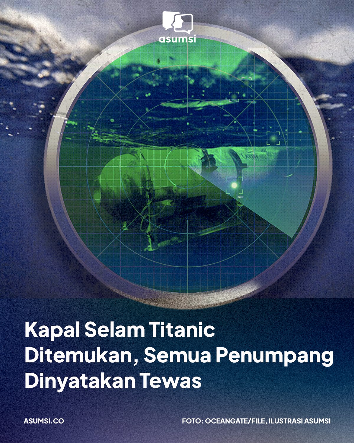 Asumsi on Twitter: "Tim SAR gabungan berhasil menemukan sejumlah potongan kapal selam laut dalam ...