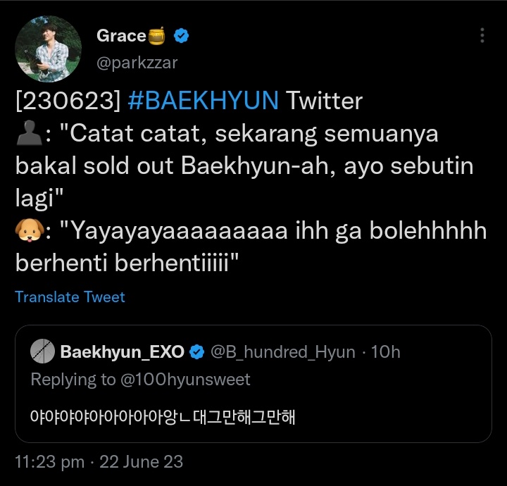 ‼️BACA THREAD DI PINNED UNTUK KIRIM MENFESS‼️ on Twitter: "-hey baekhyun gak usah teriak😭😭 ...