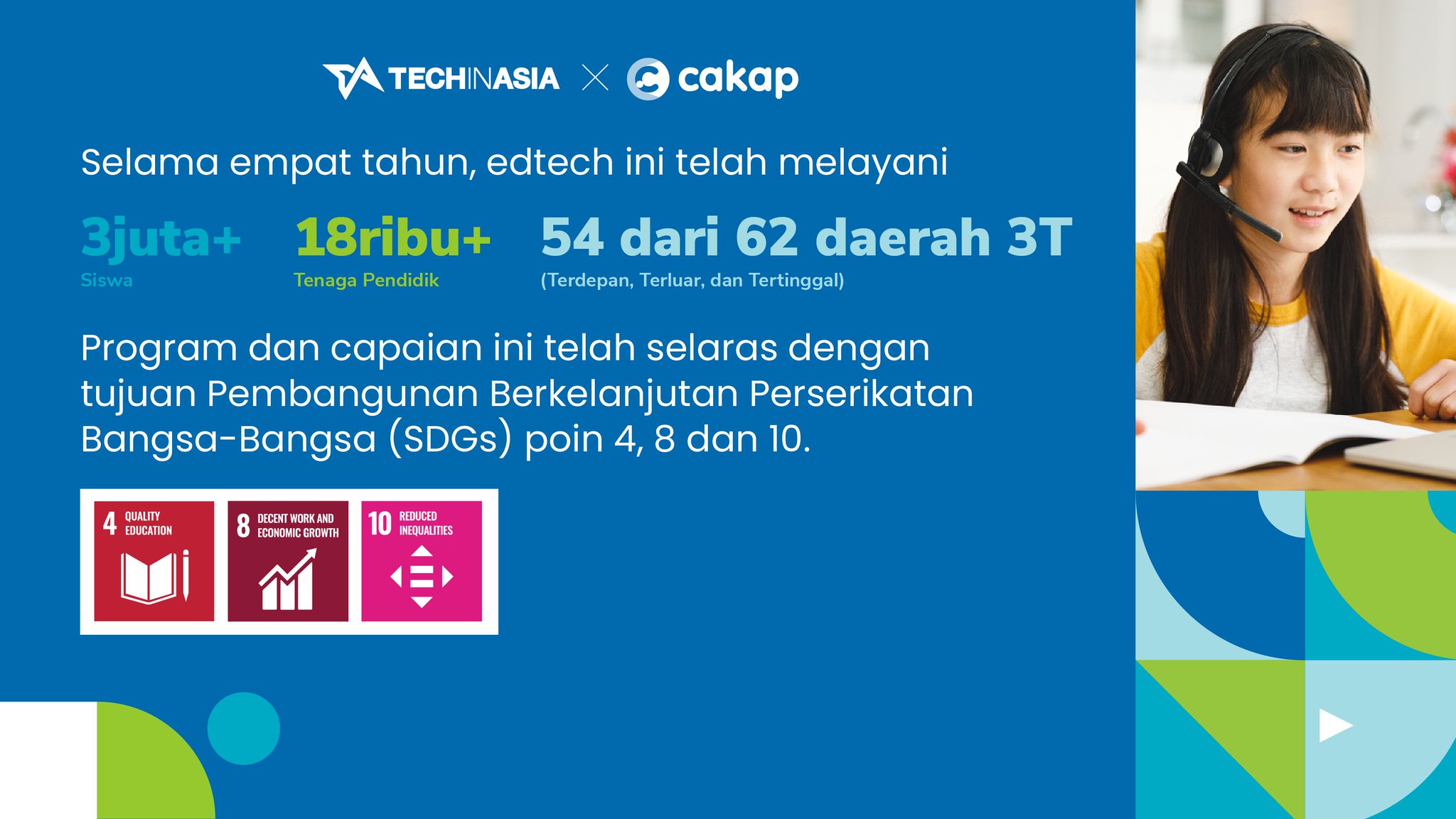 Tech in Asia ID on Twitter: "@cakapcom - Industry insight mengenai startup edtech di Indonesia ...