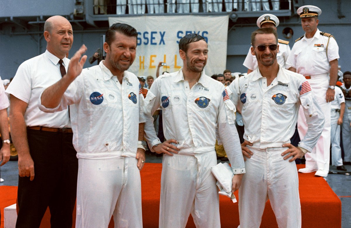 Astro Info Service on Twitter: "Remembering Donn Eisele (1930-1987), CMP Apollo 7 (Oct 1968, on ...