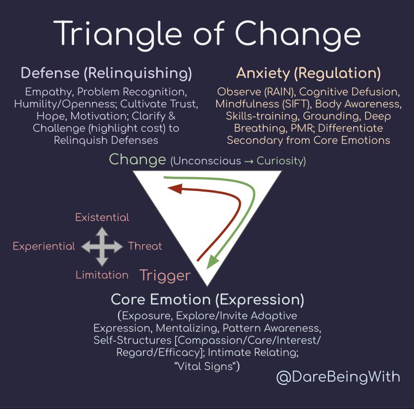 Image 🧵 for psychodynamic friendly therapists, based on Malan’s ...