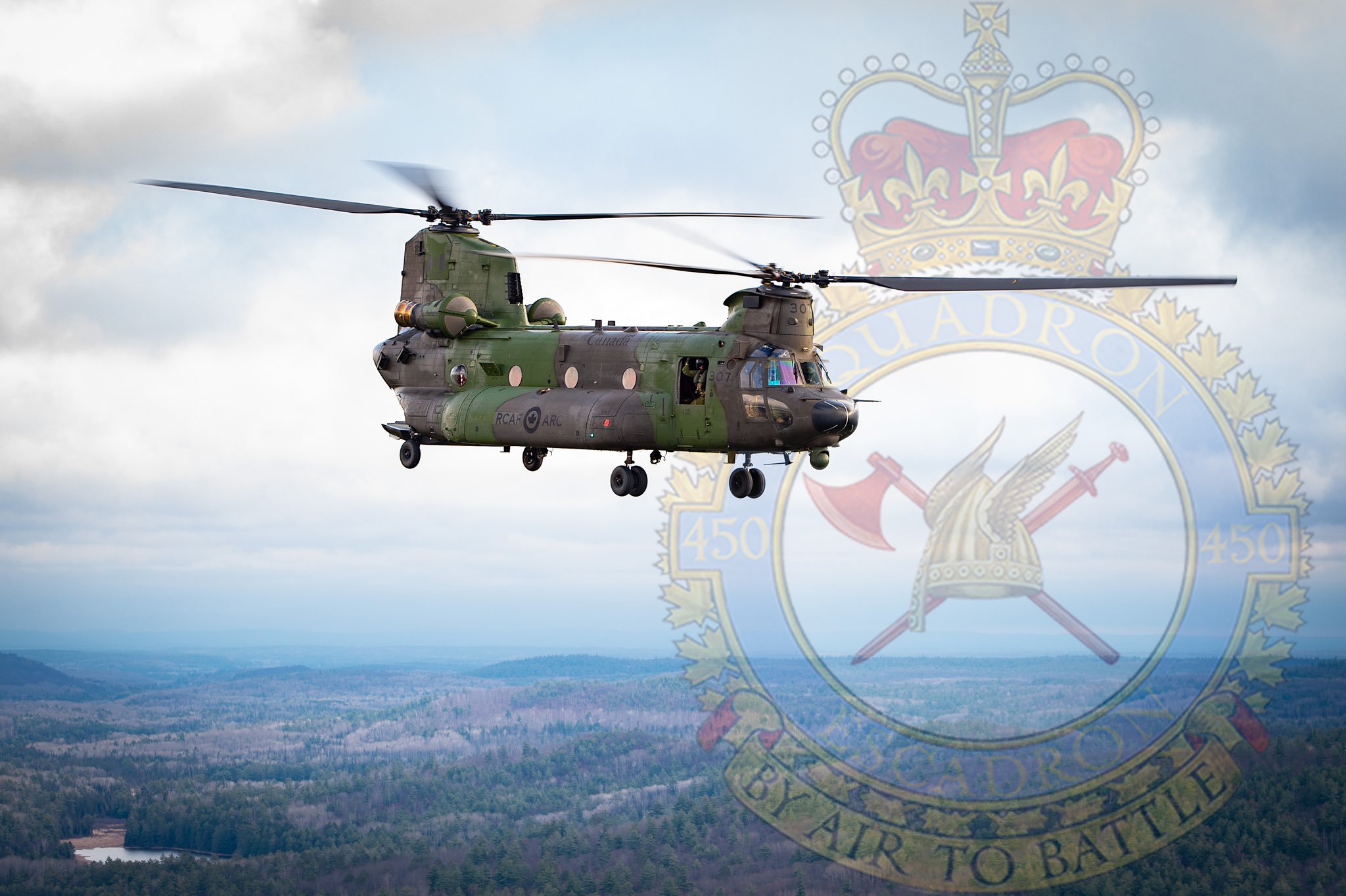 Canadian Chinook Helicopter