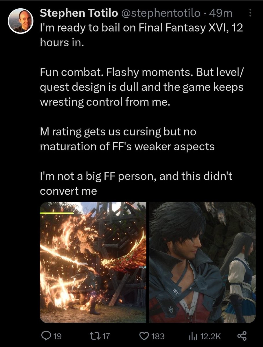 👑uni Sensei👑 On Twitter The Usual Suspects Been Pretending Ff16 Is