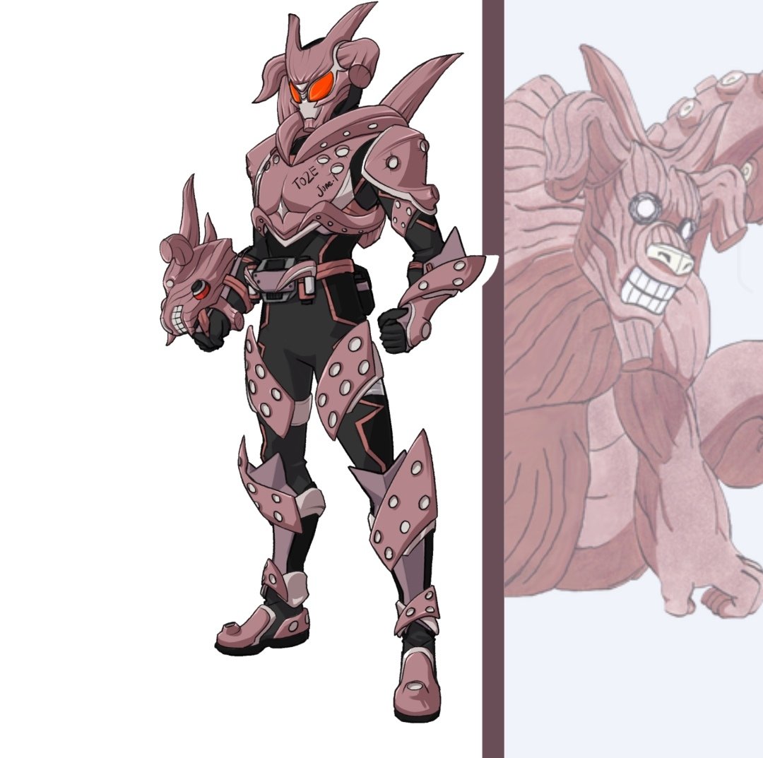 「Goh Charge Hachibi ultimate scroll form」|TO ZEのイラスト