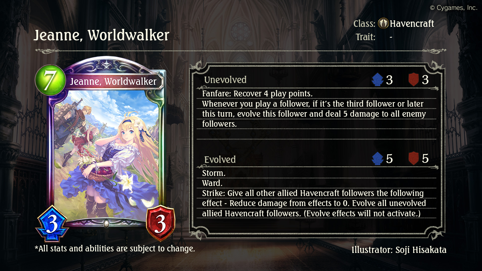 Shadowverse on Twitter: "New Heroes of Rivenbrandt card reveal! Jeanne, Worldwalker This ...