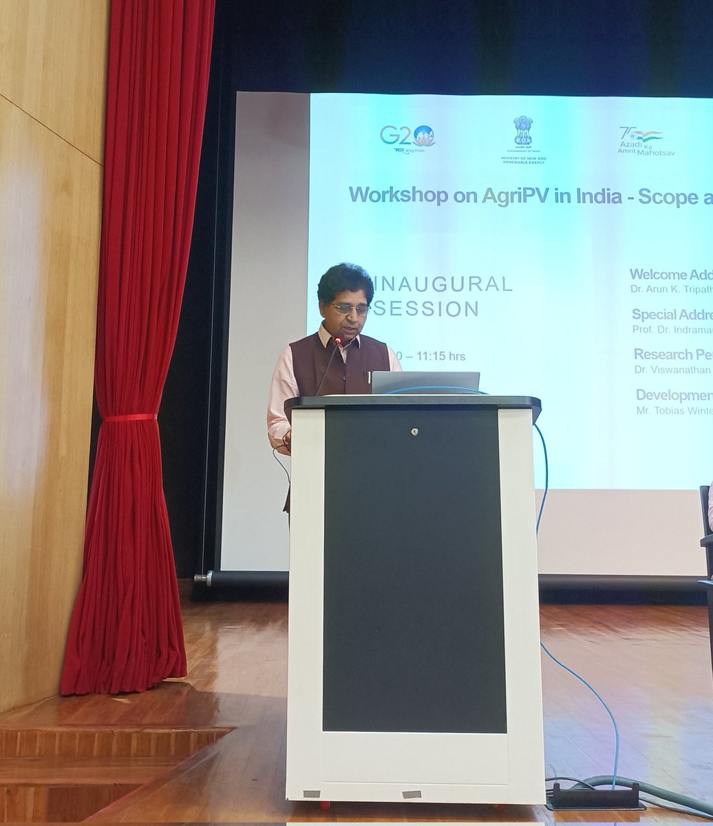 Ministry of New and Renewable Energy (MNRE) on Twitter: "MNRE hosted "1st Workshop on AgriPV in ...