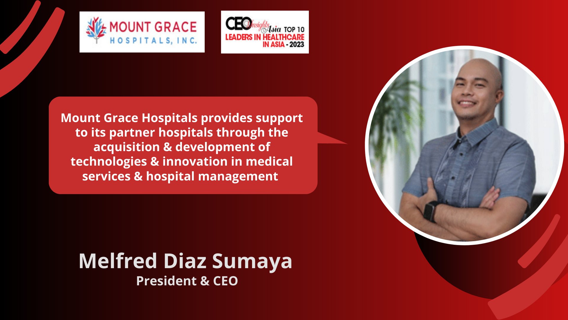 CEO Insights Asia on Twitter: "🎉 Congratulations to Melfred Diaz Sumaya, President & CEO of Mt ...