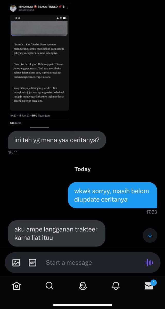 Van | baca bio ️ on Twitter: "jadi ngerasa bersalah 🫠 maaf ya nanti kalo udah gak sibuk gue ...