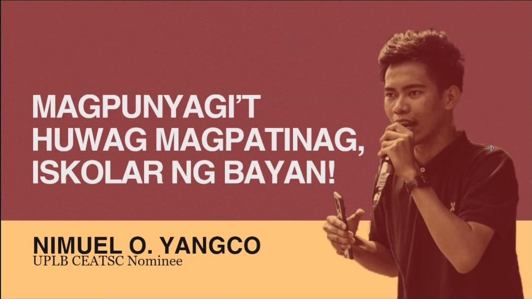 UPLB Perspective on Twitter: "After the introduction of the College Committee, Nimuel Yangco ...