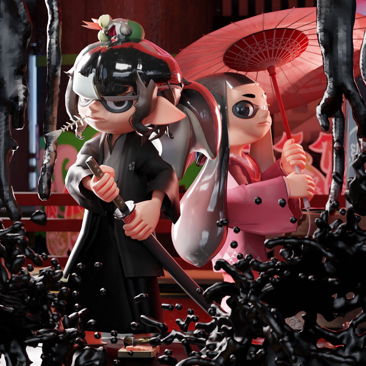 Yas On Twitter RT RIEN Louis Black Ink Brother And Sister Splatoon Blender3d yas-on-twitter-rt-rien-louis-black-ink-brother-and-sister-splatoon-blender3d