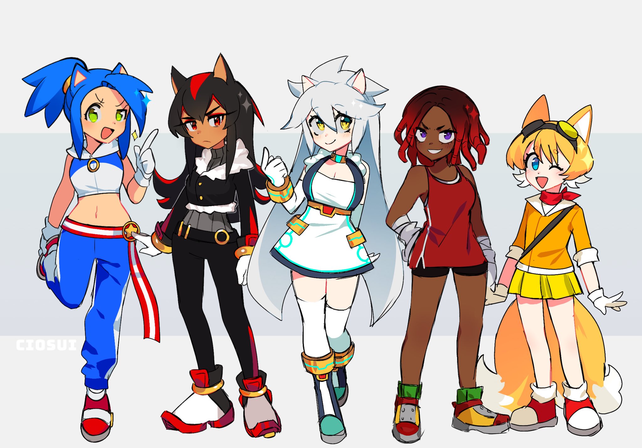 Sonic Characters As Humans Anime