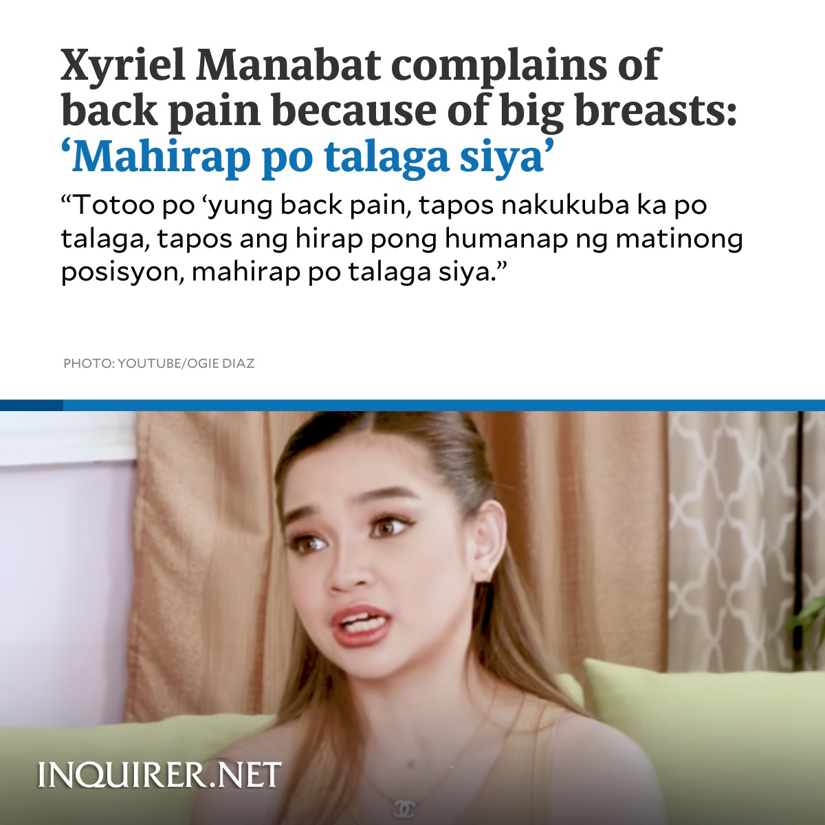 Inquirer On Twitter ‘mahirap Po Talaga Siya Actress Xyriel Manabat