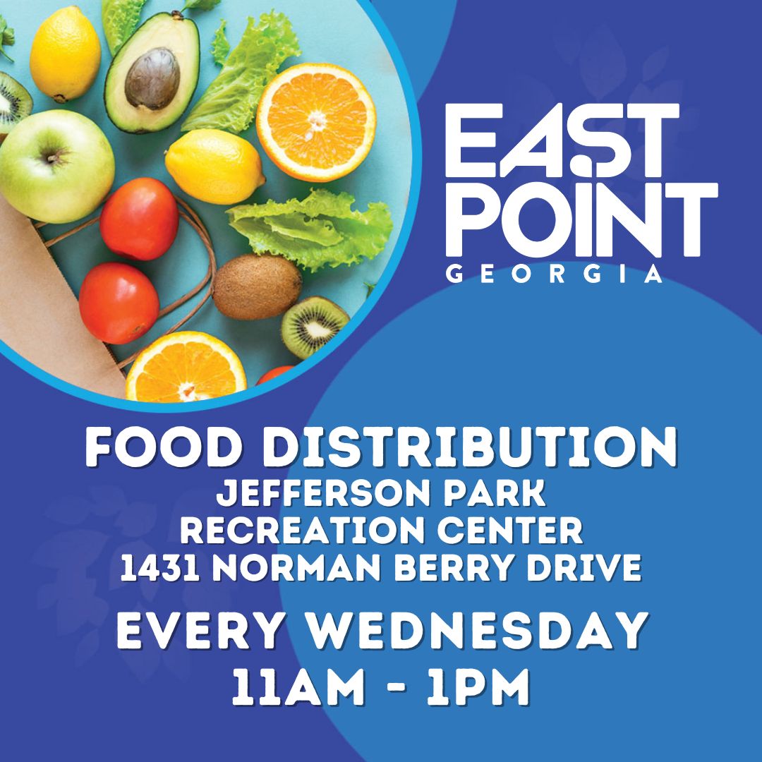 East Point on Twitter: "Food Distribution occurs weekly from 11am-1pm at Jefferson Park ...