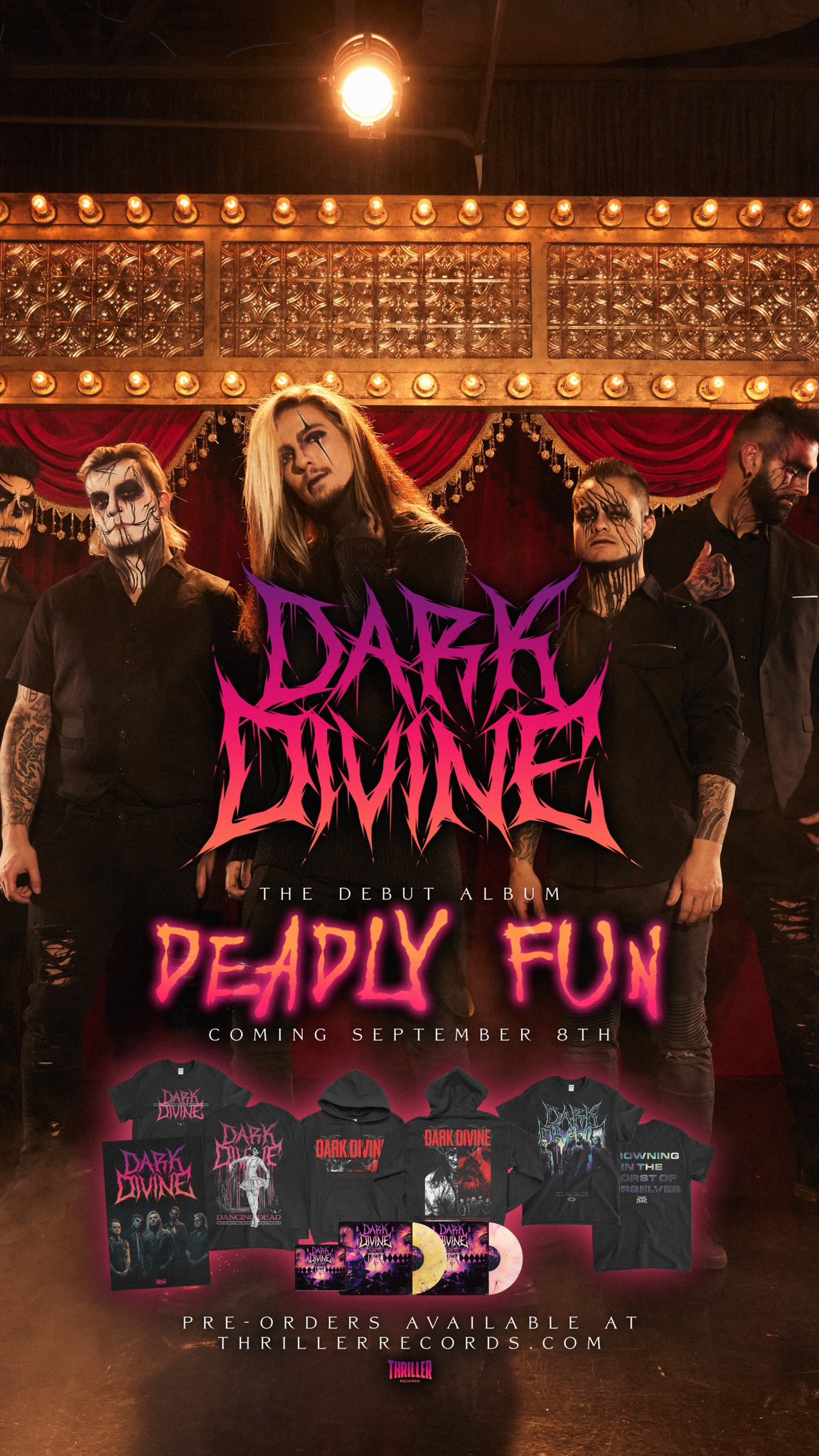 Dark Divine on Twitter: "Our debut album ‘Deadly Fun’ drops September 8! Pre-orders are ...