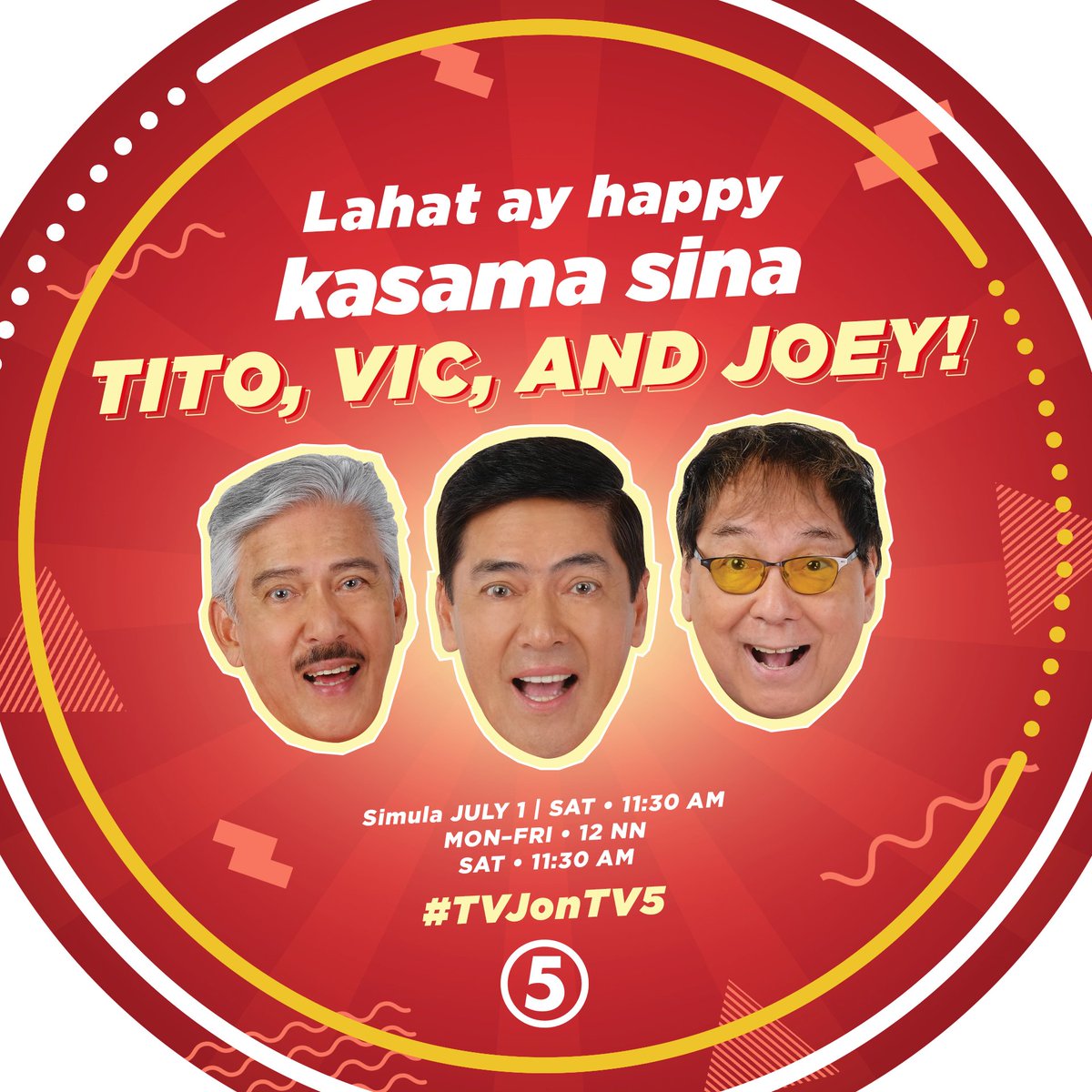 TV5 on Twitter: "Ang binansagang COMEDY TRIO ng Philippine television, handa na ulit maghatid ng ...