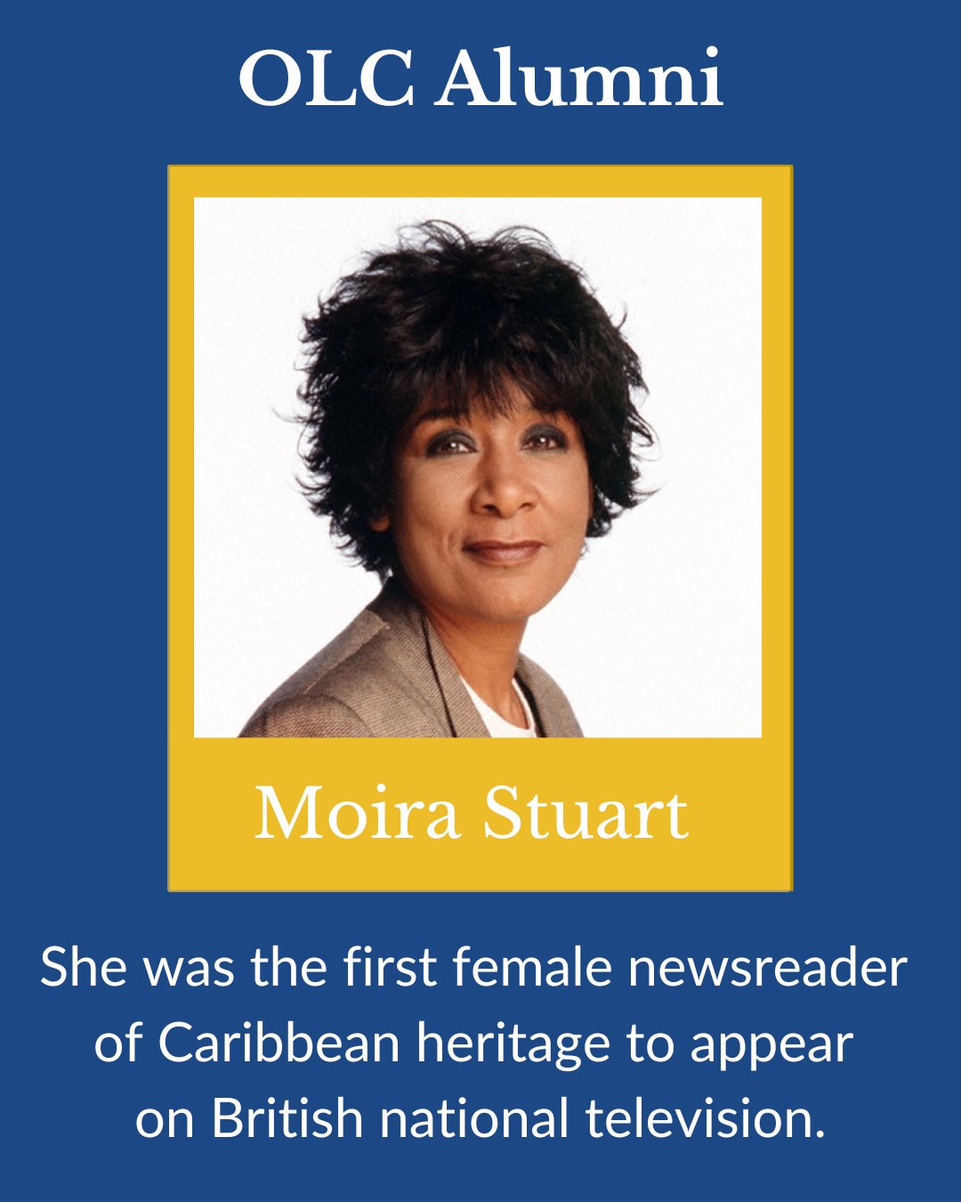 Our Lady's Catholic High School OLCHS Hackney on Twitter: "Moira Stuart is one of our amazing ...