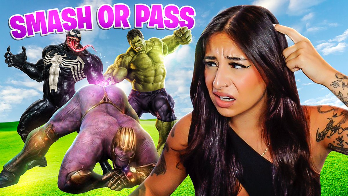 Nicari 🤍 on Twitter: "NEW VIDEO on 2nd Channel 🤪🔥 SMASH OR PASS on Fictional Characters 😭😭😭 ...