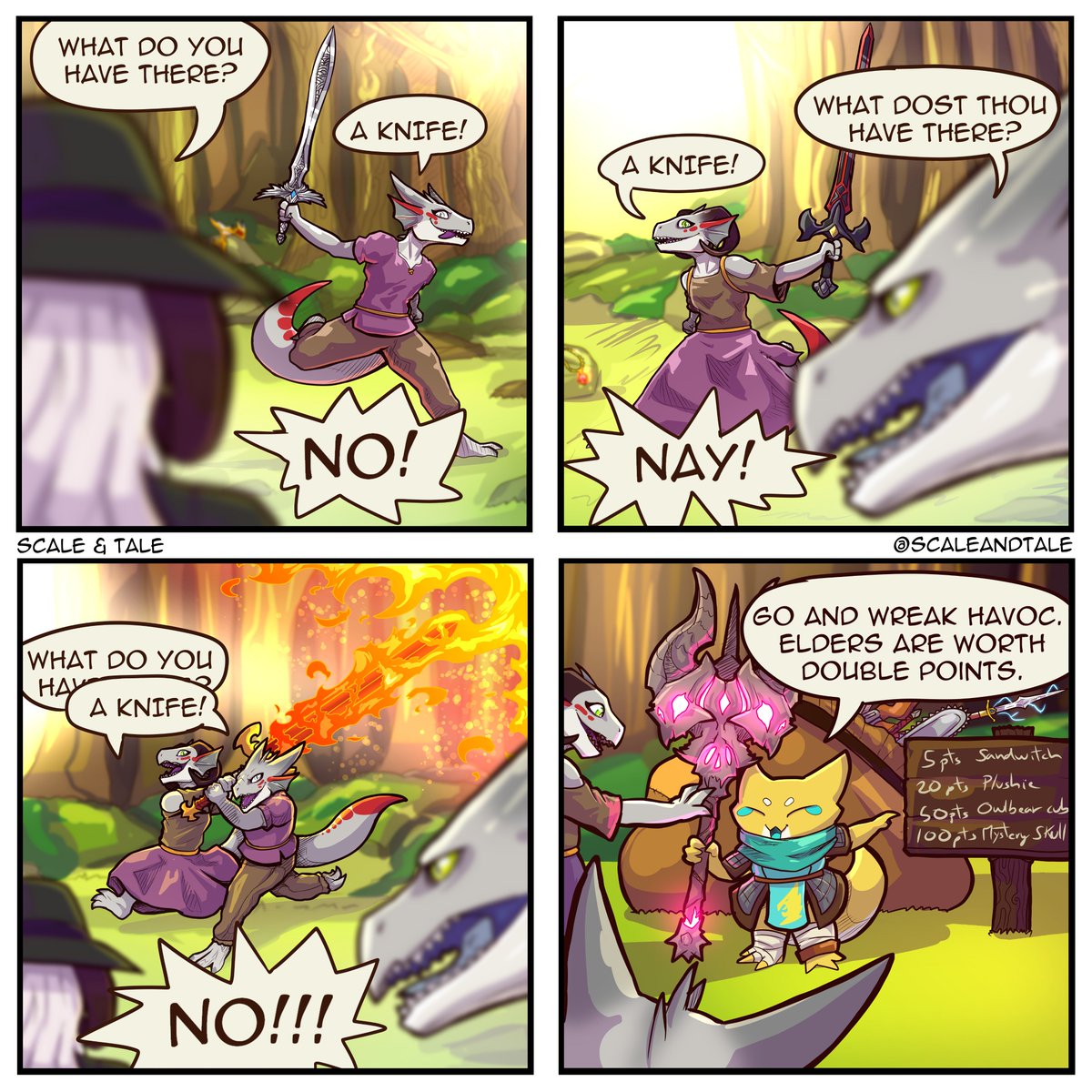 EPISODE 5 OUT NOW | Scale & Tale Comic on Twitter: "Scale & Tale "Safety? What's that?" - Bonus ...