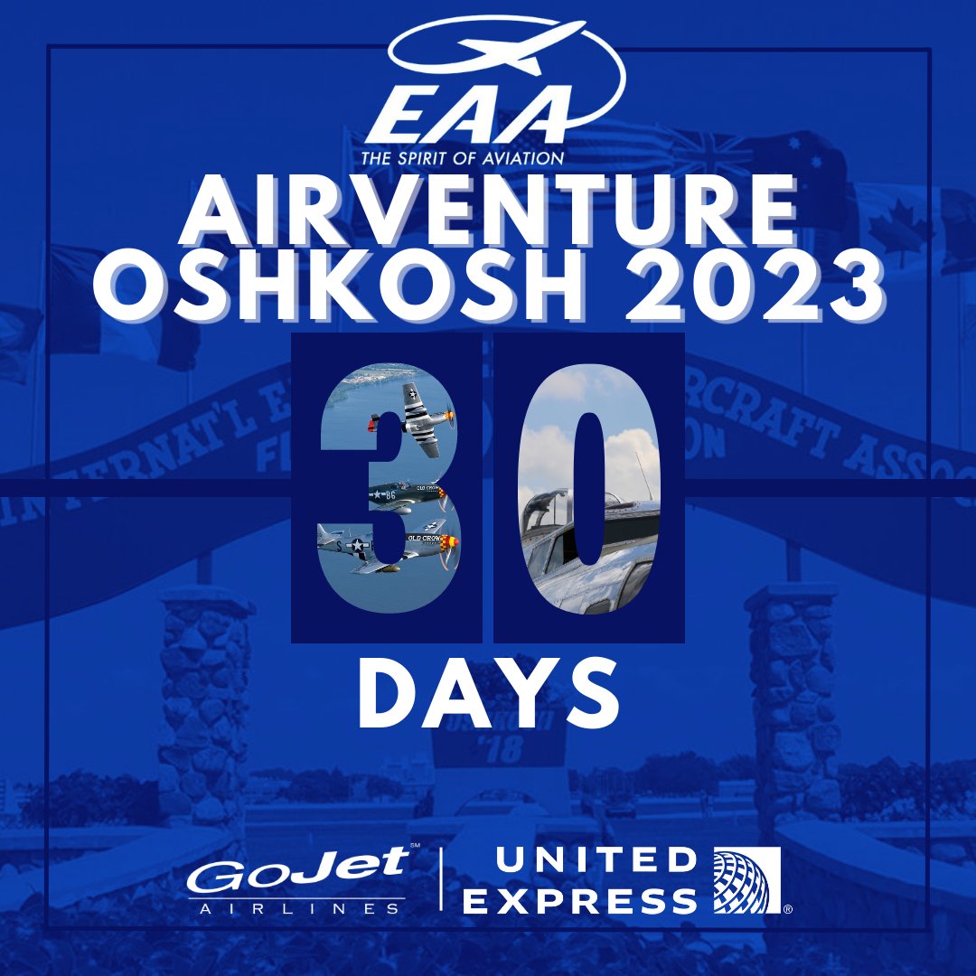GoJet Airlines on Twitter: "Let the countdown begin!🗓️ Only 30 days until we soar into EAA ...