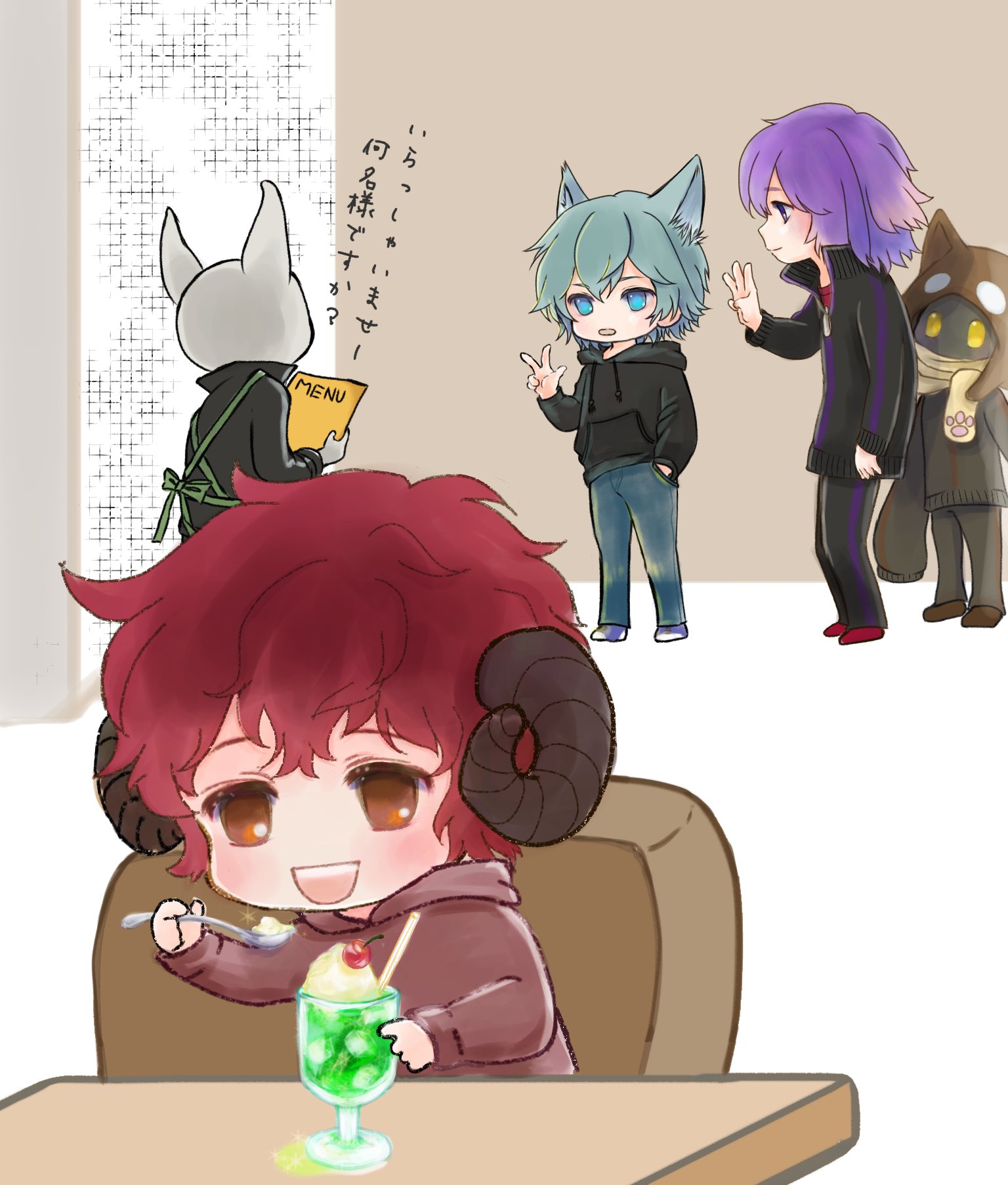 ねねころーる🤎🐈🤎 on Twitter: "【クリームメロンソーダ】 🐏🍈🍦 #OSNFA #ふぃおさん #bintrollFA #絵1857 https://t.co/aYxU1YdR9Q ...