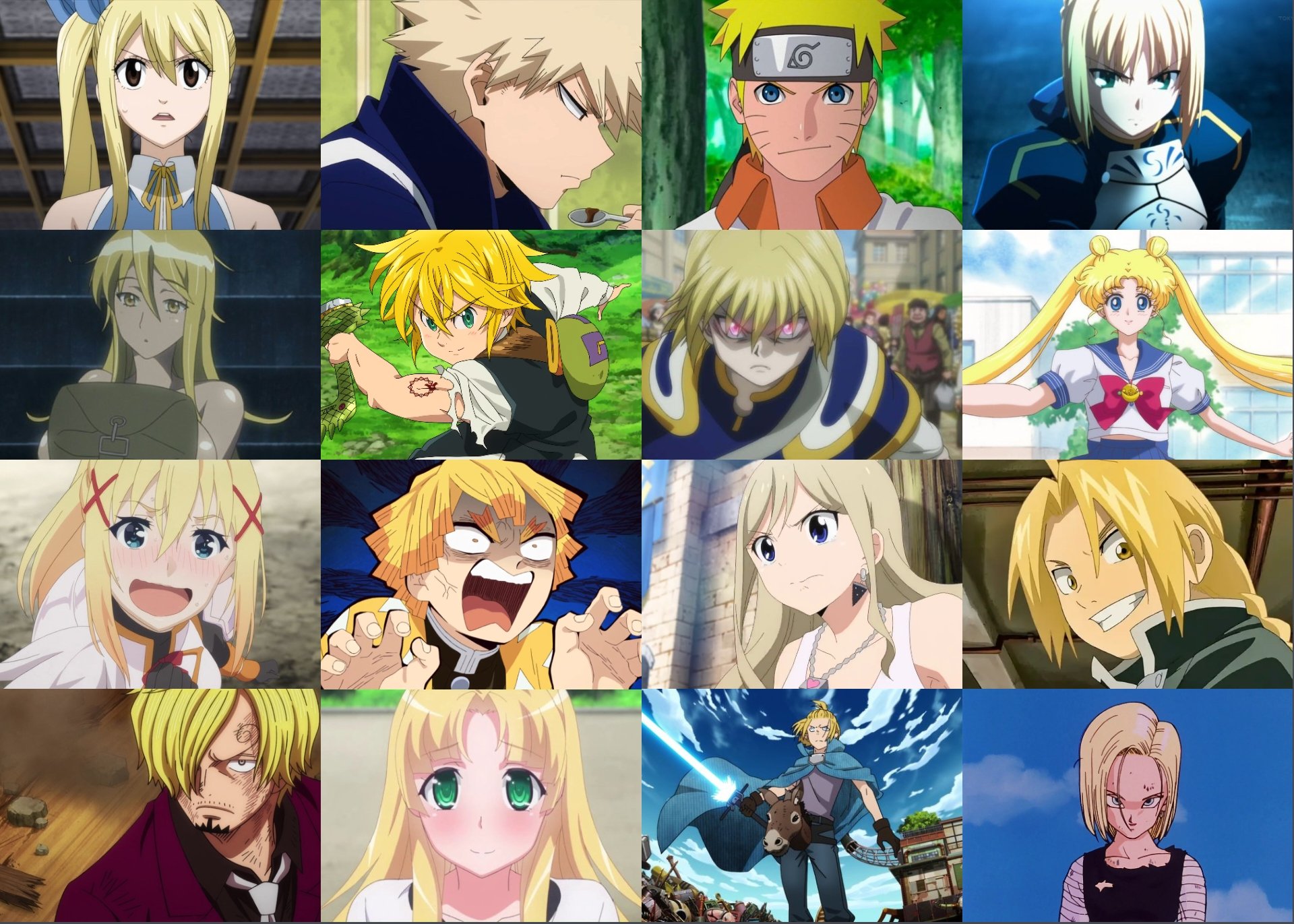 Anime Girl With Short Blonde Hair