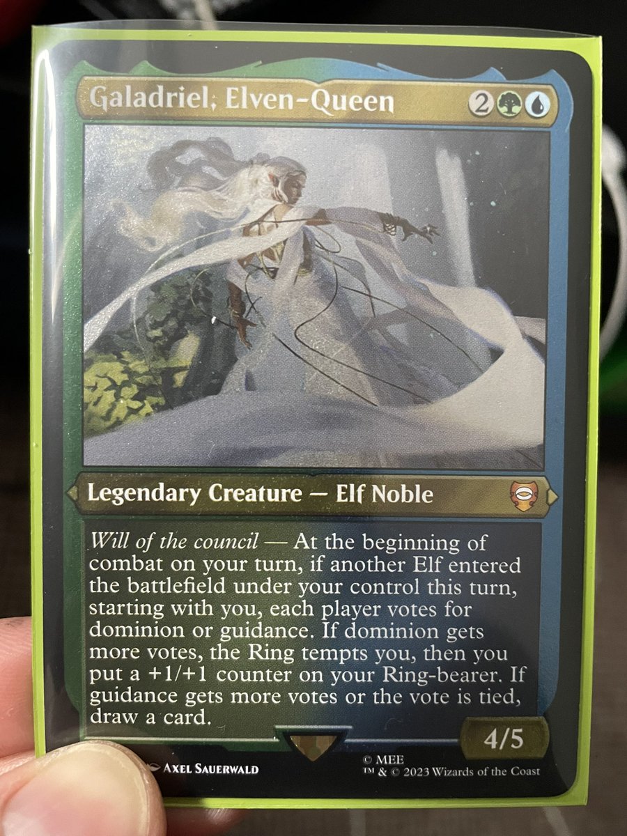 AJ, Tome-Bound on Twitter: "She’s arrived! Galadriel, my new Simic Commander deck from the new ...