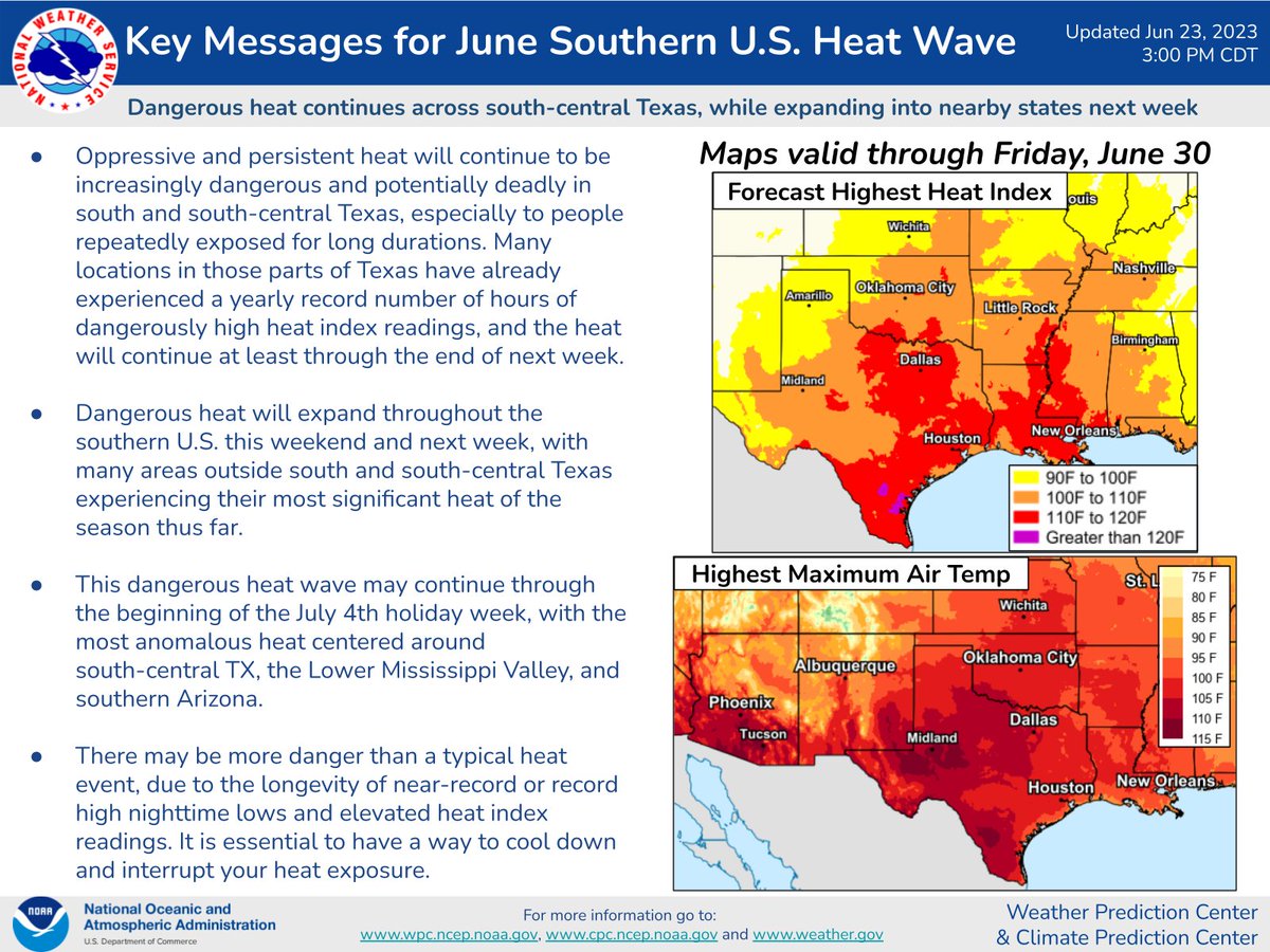Cdc Environment On Twitter Rt Nwswpc Dangerous Heat Will Continue
