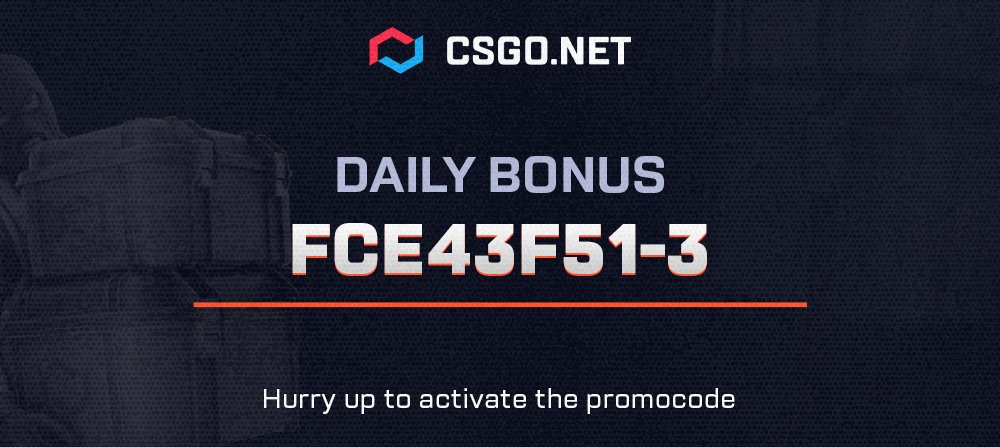 CSGO.net on Twitter: "Hello ⚡ New secret codes is here! Activate it on Daily Bonus page: https ...