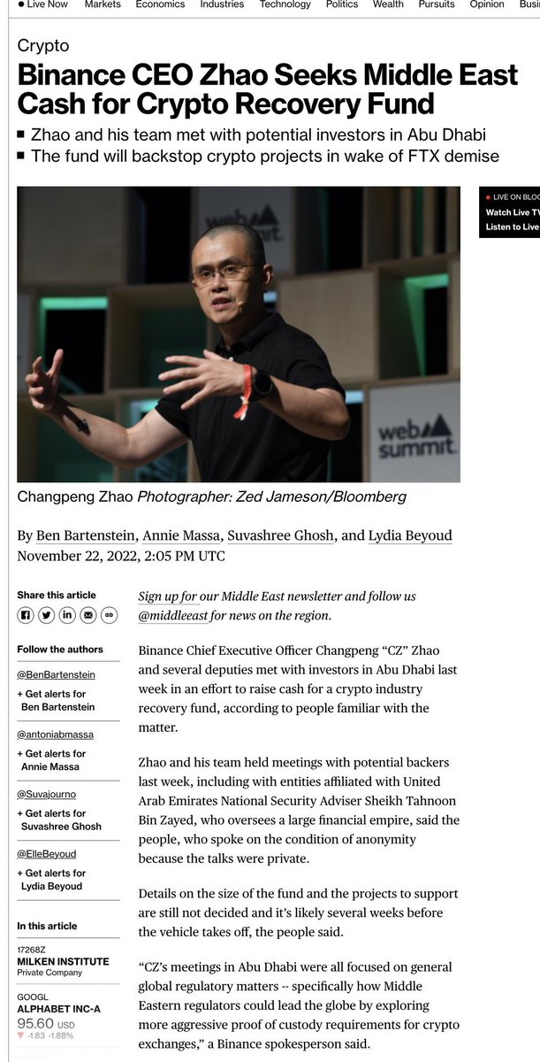 Bitfinex’ed 🔥🐧 Κασσάνδρα 🏺 on Twitter: "Relevant. Why was CZ suddenly trying to raise money ...