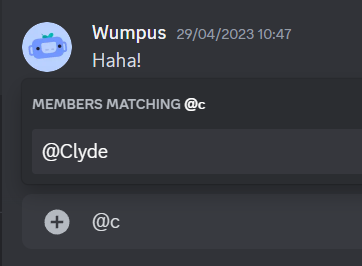 Wumpus Central on Twitter: "ClydeAI has been available to everyone in DMs for a some time - did ...
