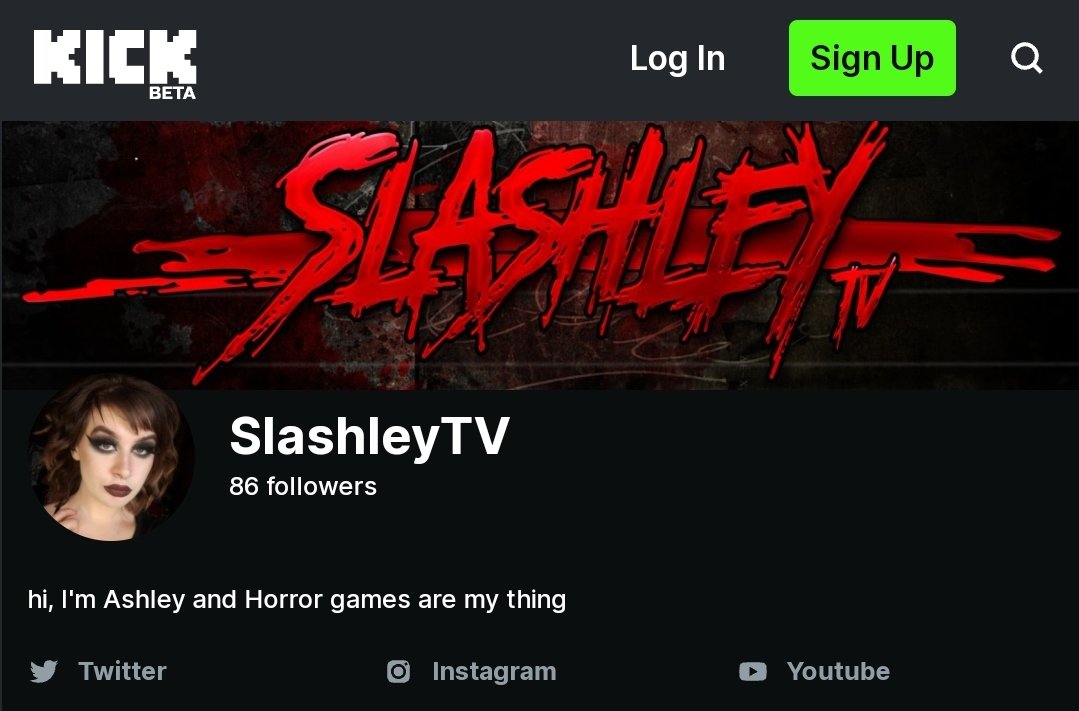 SlashleyTV🖤👻 on Twitter: "Can we reach 100 followers on #kick before our first stream on Monday ...