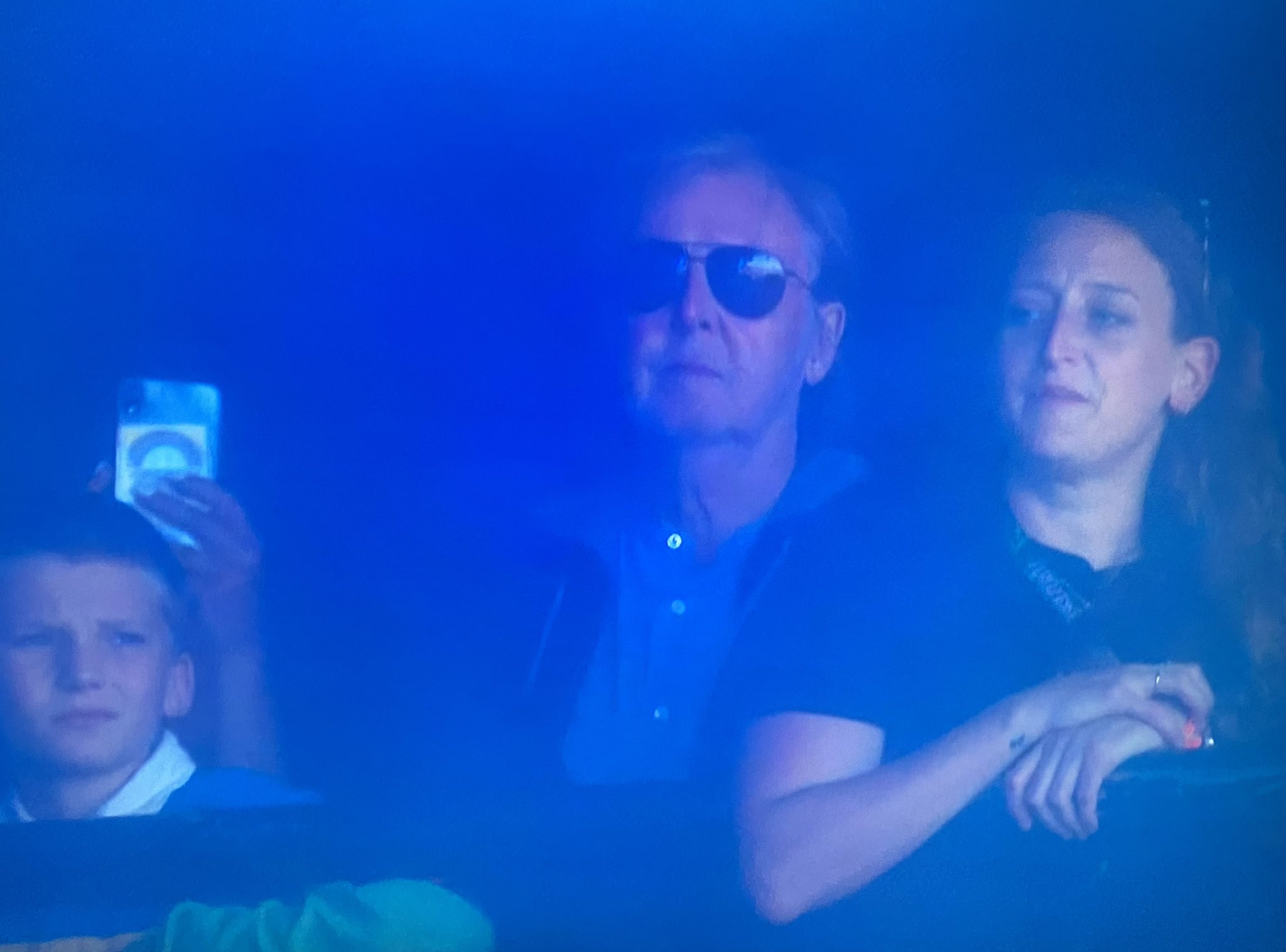 Simon Harper on Twitter: "Paul McCartney watching Foo Fighters from side of stage at Glastonbury ...