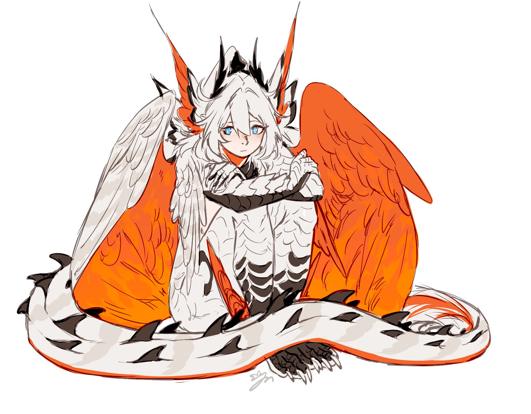 Cloudya on Twitter: "dragon kiana has a ridiculous amount of wings/feathers in fact https://t.co ...