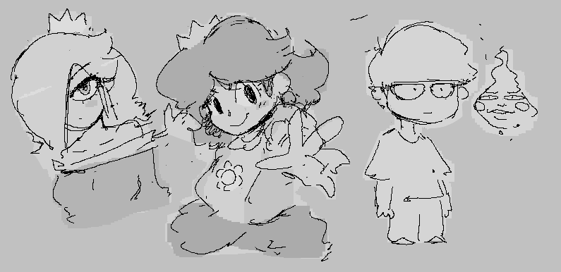 Thread of characters drawn from memory