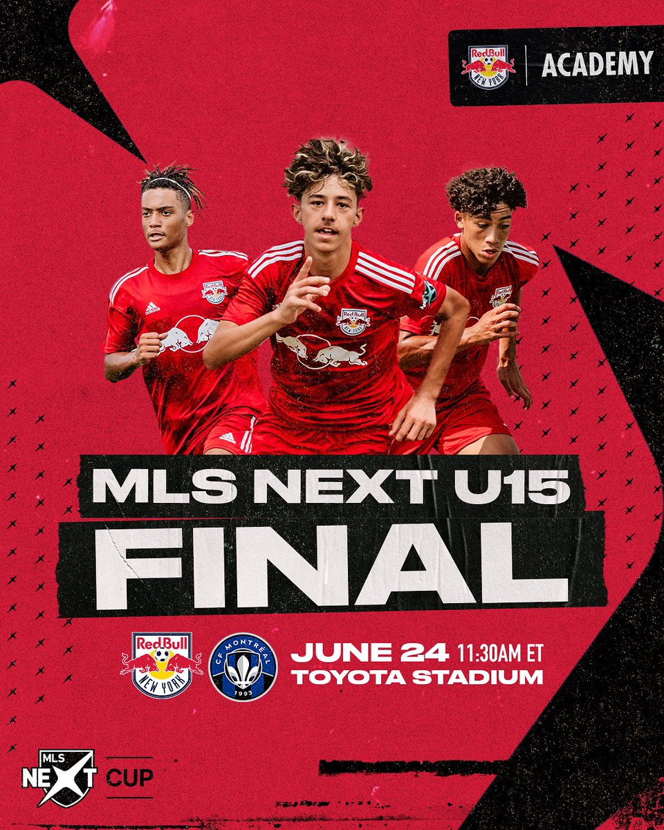 Andrew Vazzano on Twitter: "RT @NewYorkRedBulls: Good luck to our U15 team in the MLS NEXT Final!"