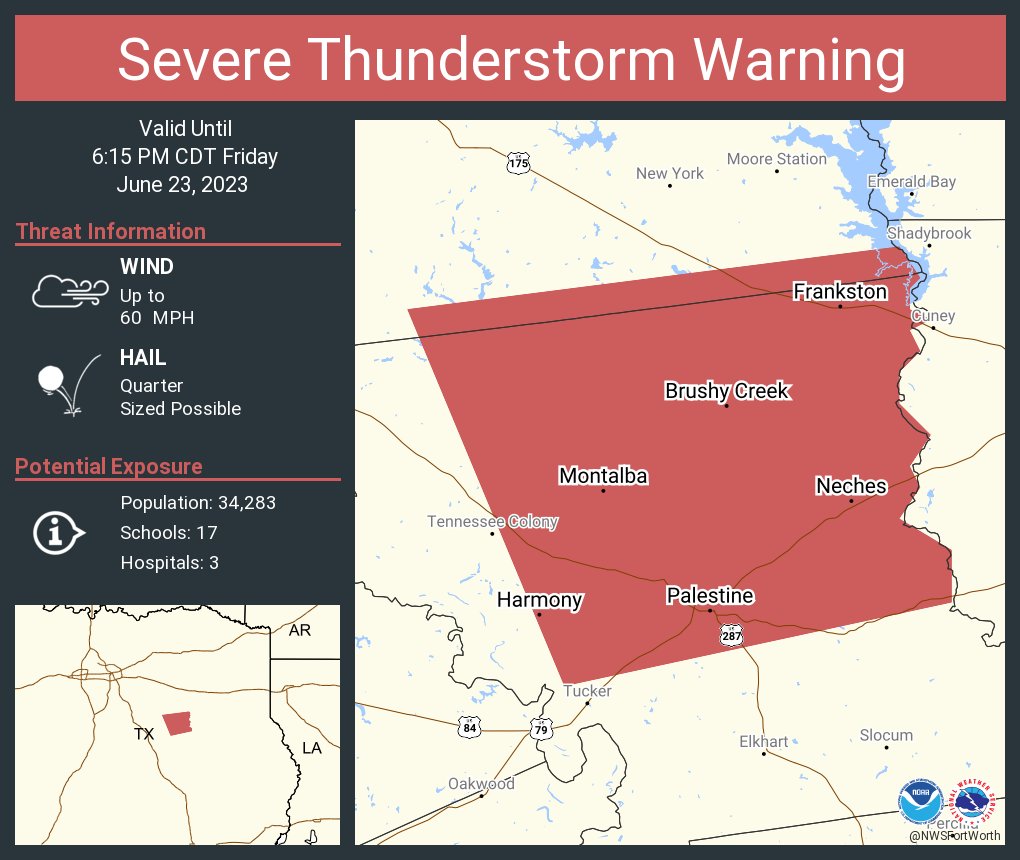Nws Fort Worth On Twitter Severe Thunderstorm Warning Including