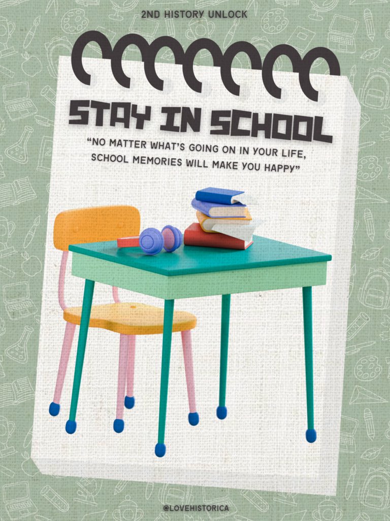 LH! on Twitter: "ㅤ STAY IN SCHOOL ㅤ"