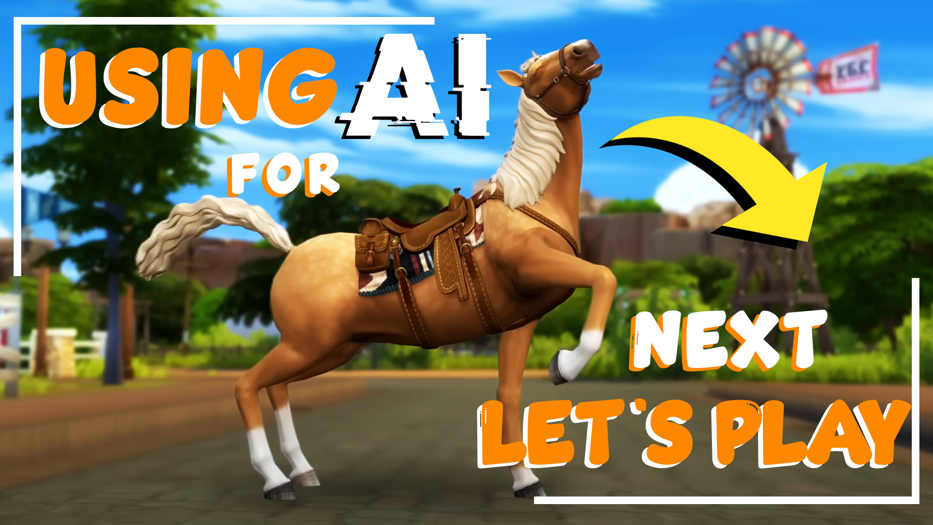 DeeSims on Twitter: "🧡I used an AI to determine our next Let's Play 🐎💚The Sims 4 Horse Ranch ...