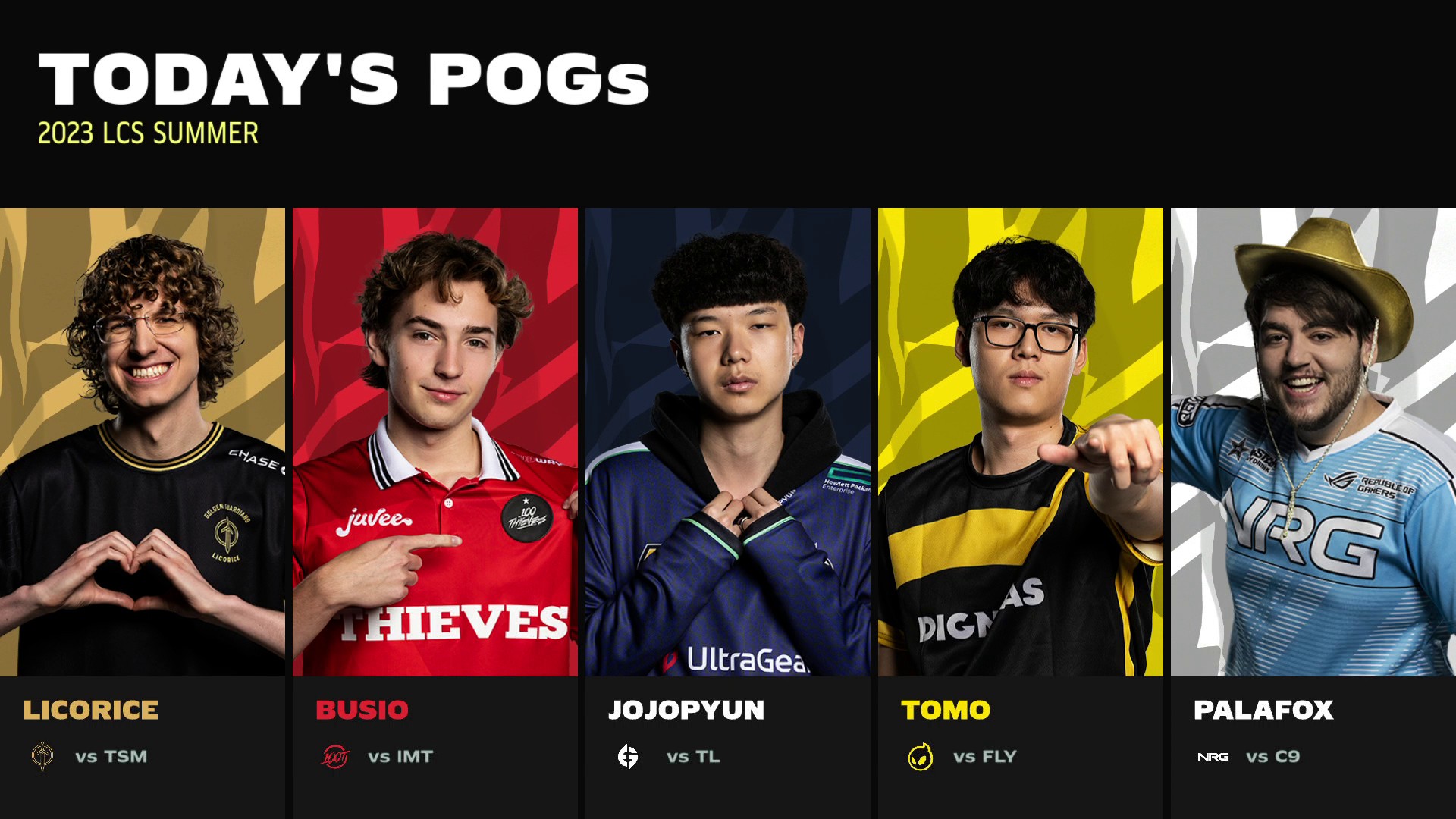 LCS on Twitter: "POG performances from these five players! #LCS https://t.co/jmaS36FGQJ" / Twitter
