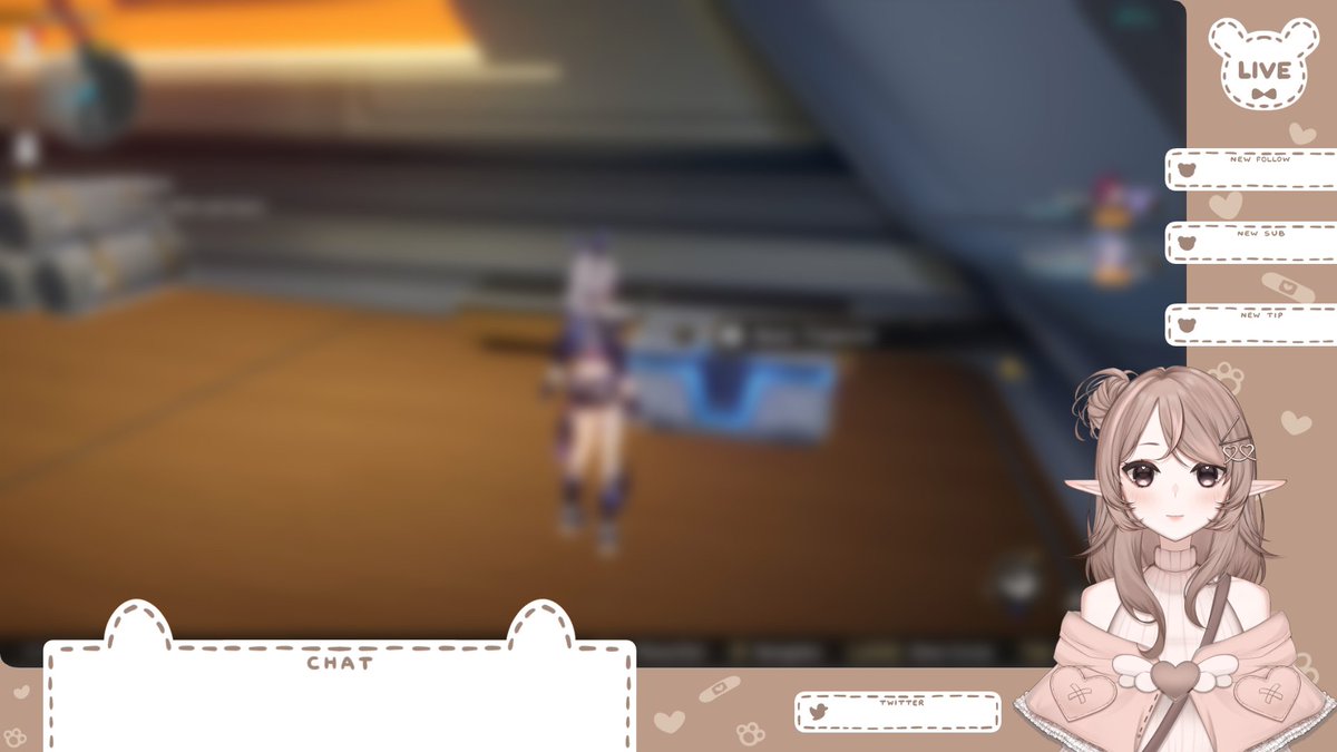 emiko ꒰ა ♱ ໒꒱ えみこ ️‍🩹 Neko Café on Twitter: "Free Bear Gaming Overlay 🧸 ♡ F2U for streaming ...