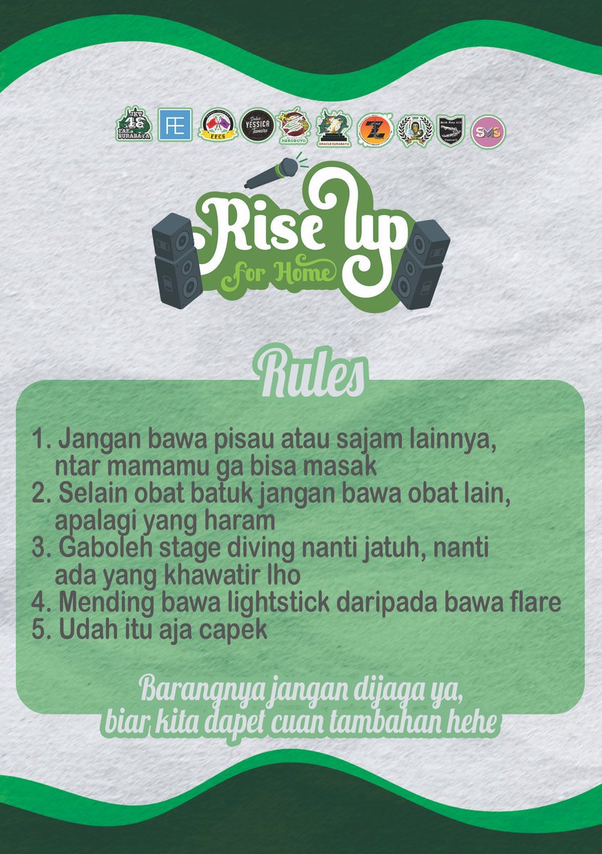 JKT48 Fans Surabaya on Twitter: "RISE UP FOR HOME !!! Announcement, rules, dan rundown. Mohon ...