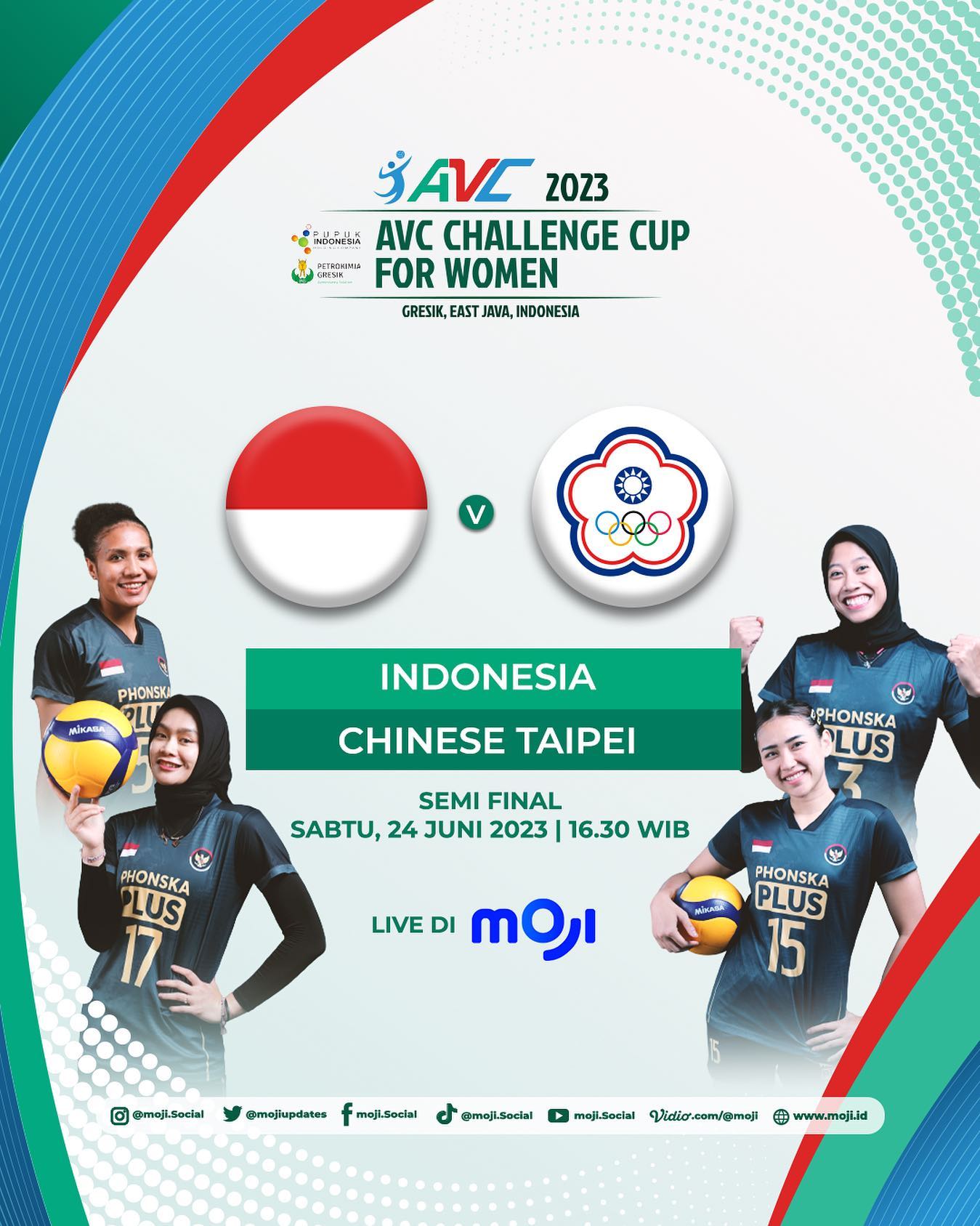 #TaipeiOpen2023 on Twitter: "Catat!! Jadwal Semifinals AVC Challenge Cup For Women 2023 ...