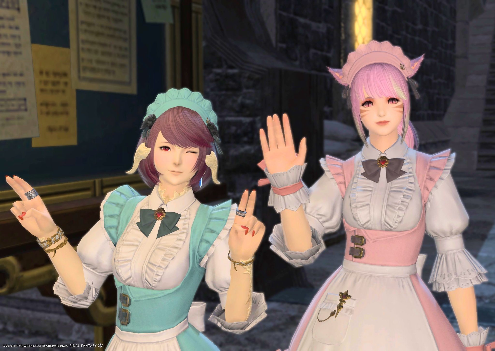 るる ( ˙꒳ ˙ ᐢ )Chocobo🐤 on Twitter: "モコちゃんがレベリングしていたのでパシャリ p📷qω•,,´)ﾊﾟｼｬ メイド可愛い( * ֦ơωơ֦) #FF14 ...